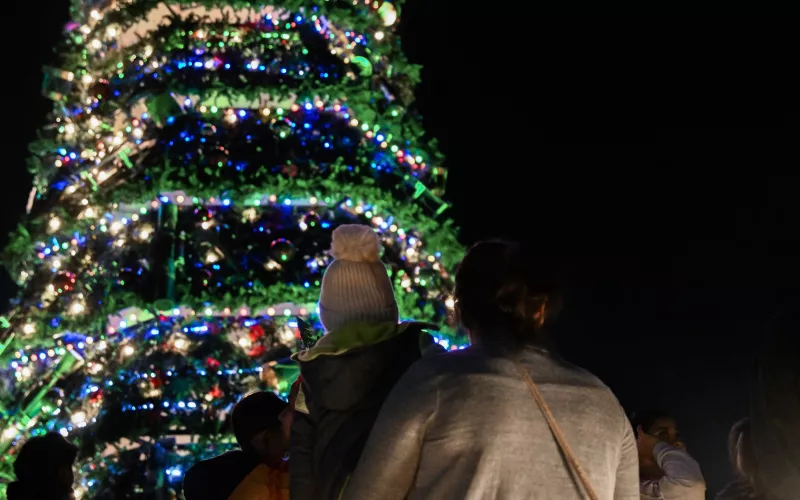 Encienden el Árbol de Navidad en el Parque Central de Ciudad Juárez ...